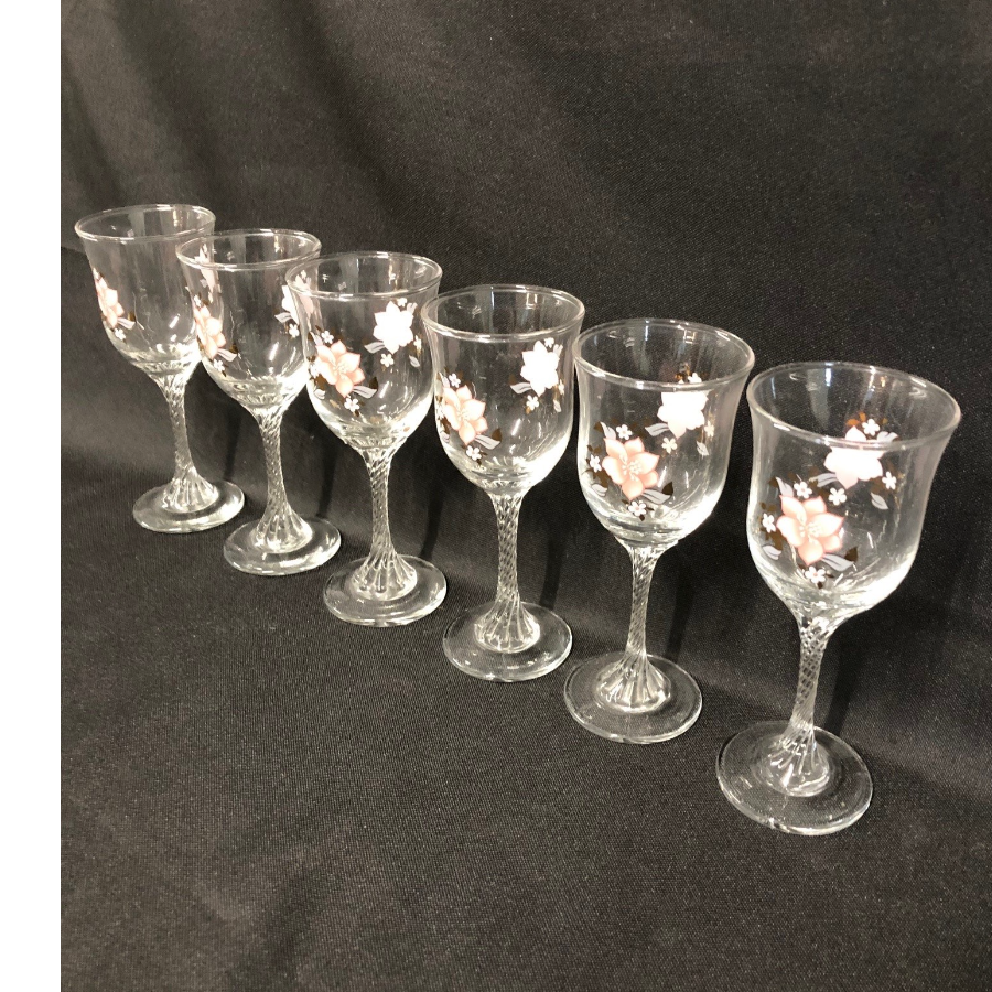 Set Of 6 Vintage Glasses VIN877T Lutterworth Antiques set-of-6-vintage-glasses-vin877t-lutterworth-antiques