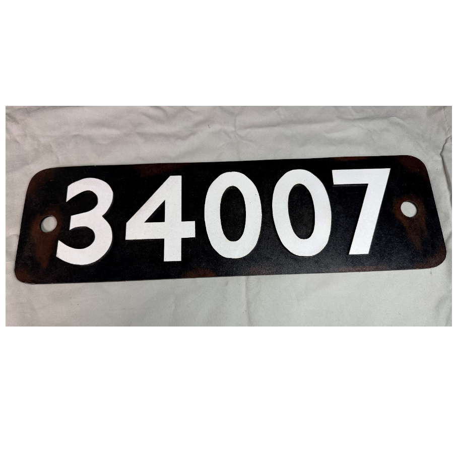 Reproduction Railway Steam Engine Number Plates '340067' - VIN859G ...