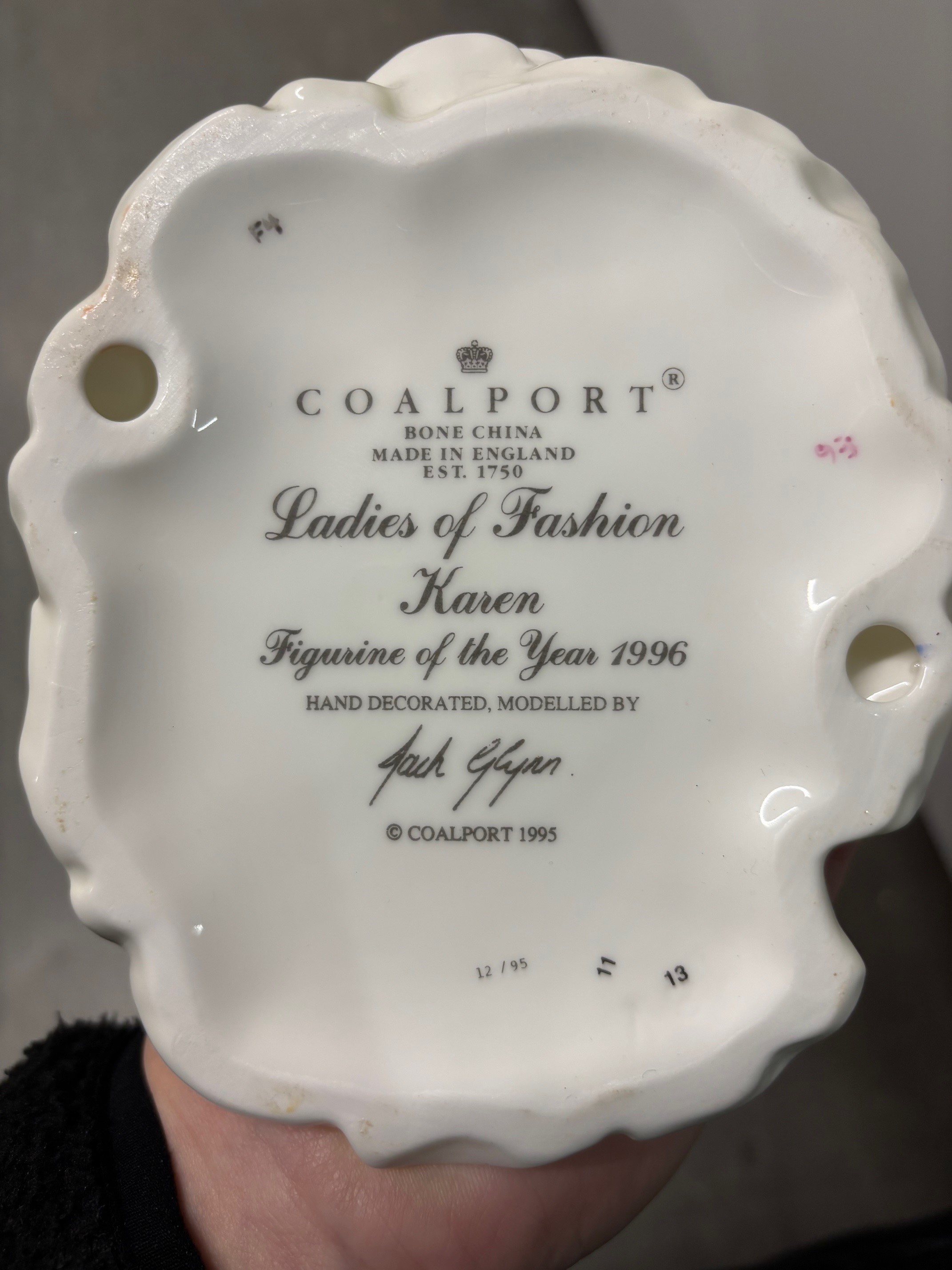 Coalport Ladies of Fashion Figure 'Karen' Figure of the Year 1996 ...