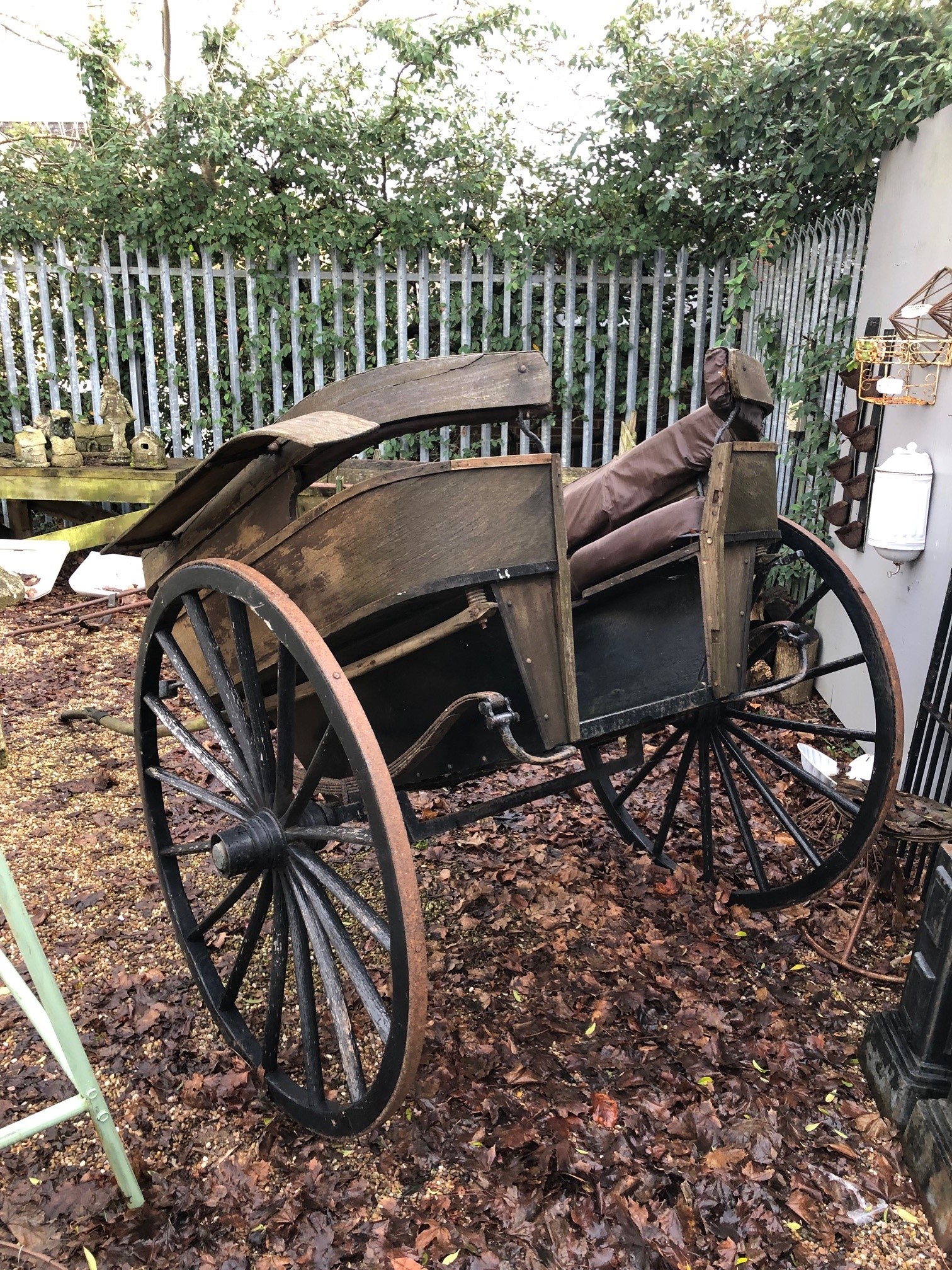 Vintage Two Wheel Cart - VIN490O | Lutterworth Antiques